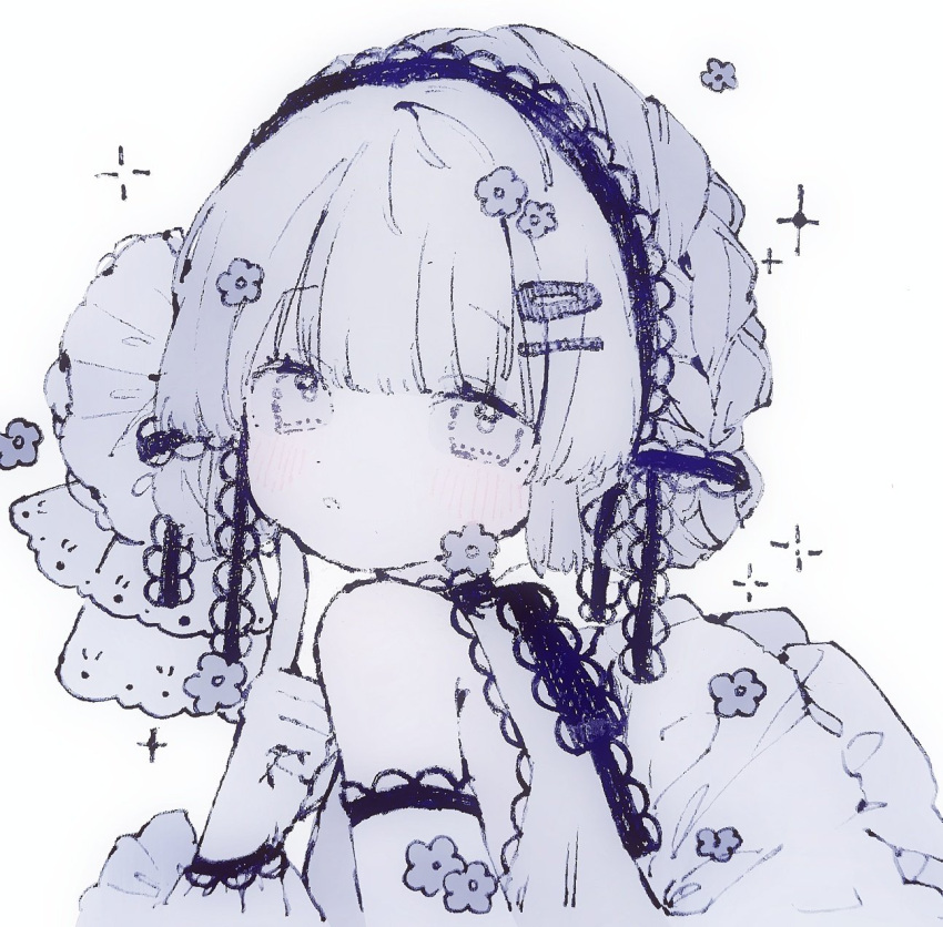 Safebooru 1girl O Blunt Bangs Blush Braid Detached Sleeves Eyelashes 9686