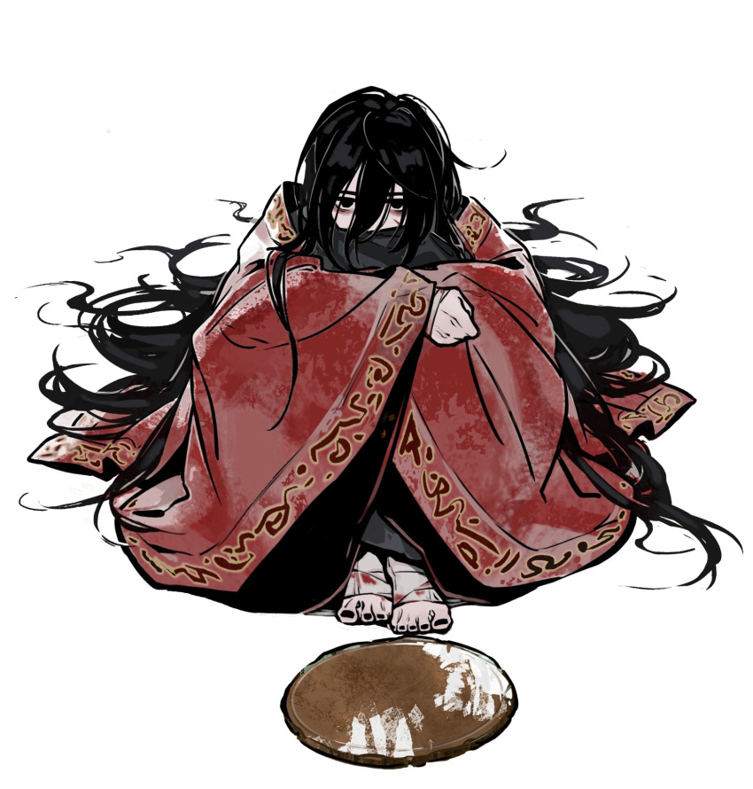 Safebooru - 1boy bags under eyes bandaged foot bandages barefoot black ...