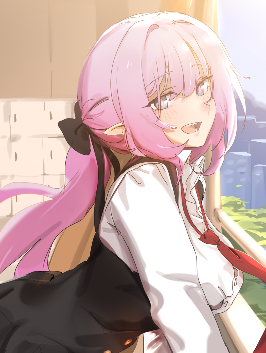Safebooru - 1girl alternate costume black dress blue eyes breasts dated ...