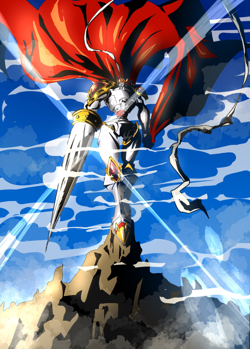 Safebooru - absurdres armor cape digimon digimon (creature) dukemon ...