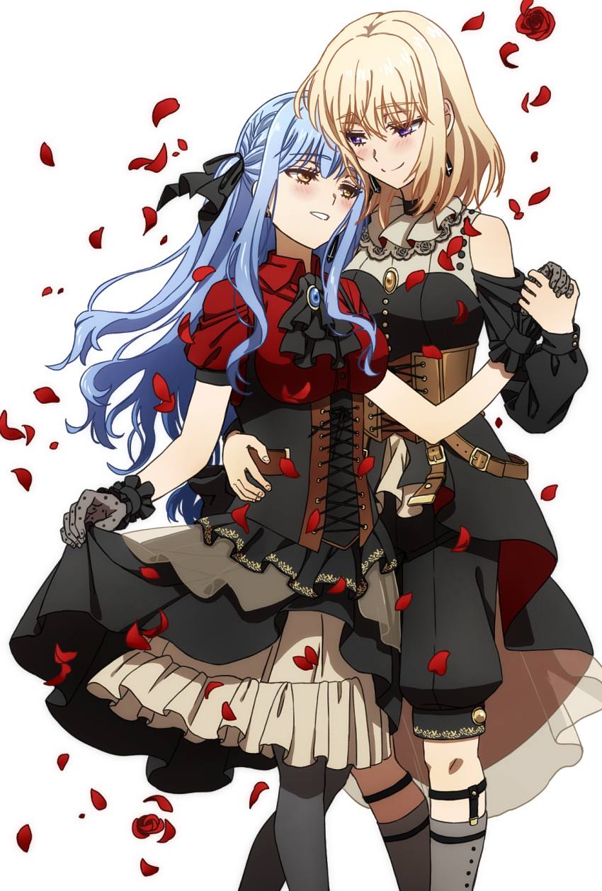 Safebooru - 2girls ascot bang dream! bang dream! it's mygo!!!!! black ascot black dress black ...