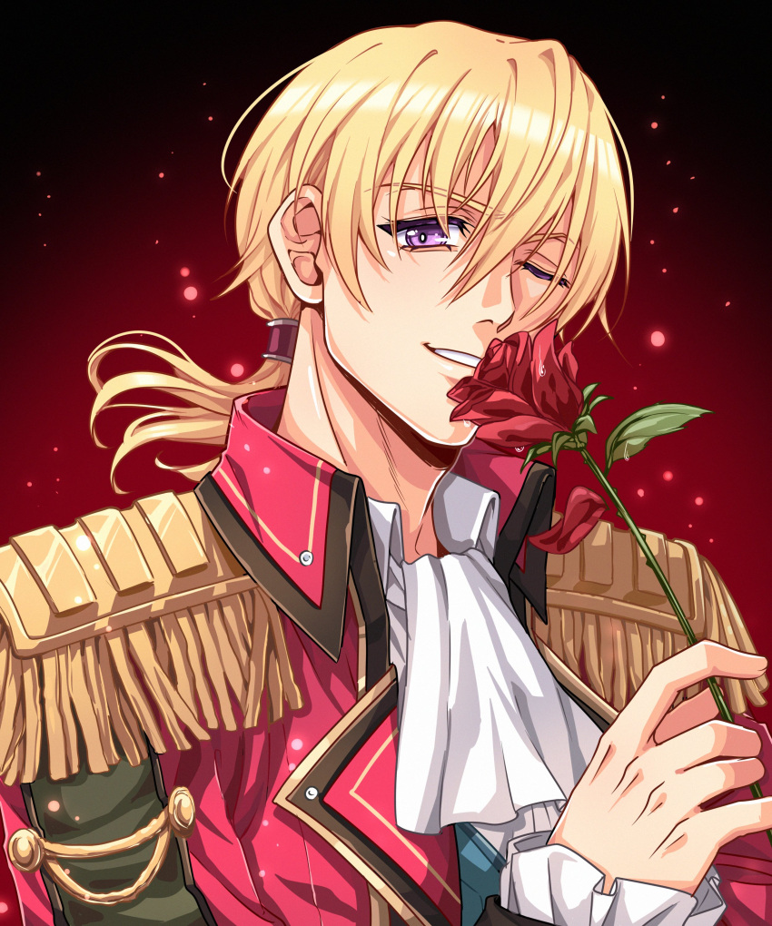 Safebooru - 1boy absurdres ascot blonde hair coat dated commentary eiyuu densetsu english ...