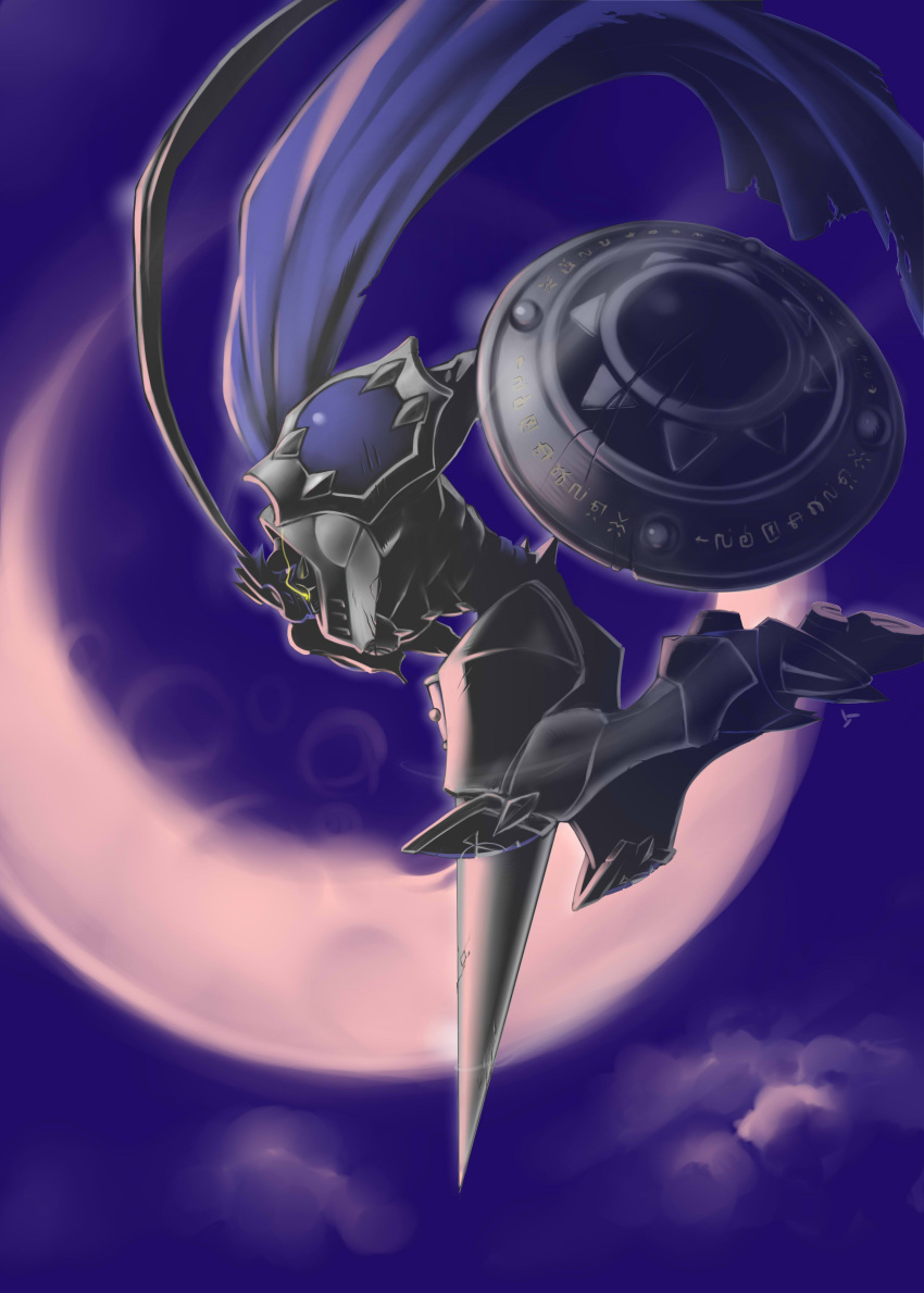 Safebooru - 1boy absurdres armor asymmetrical dual wielding black armor ...