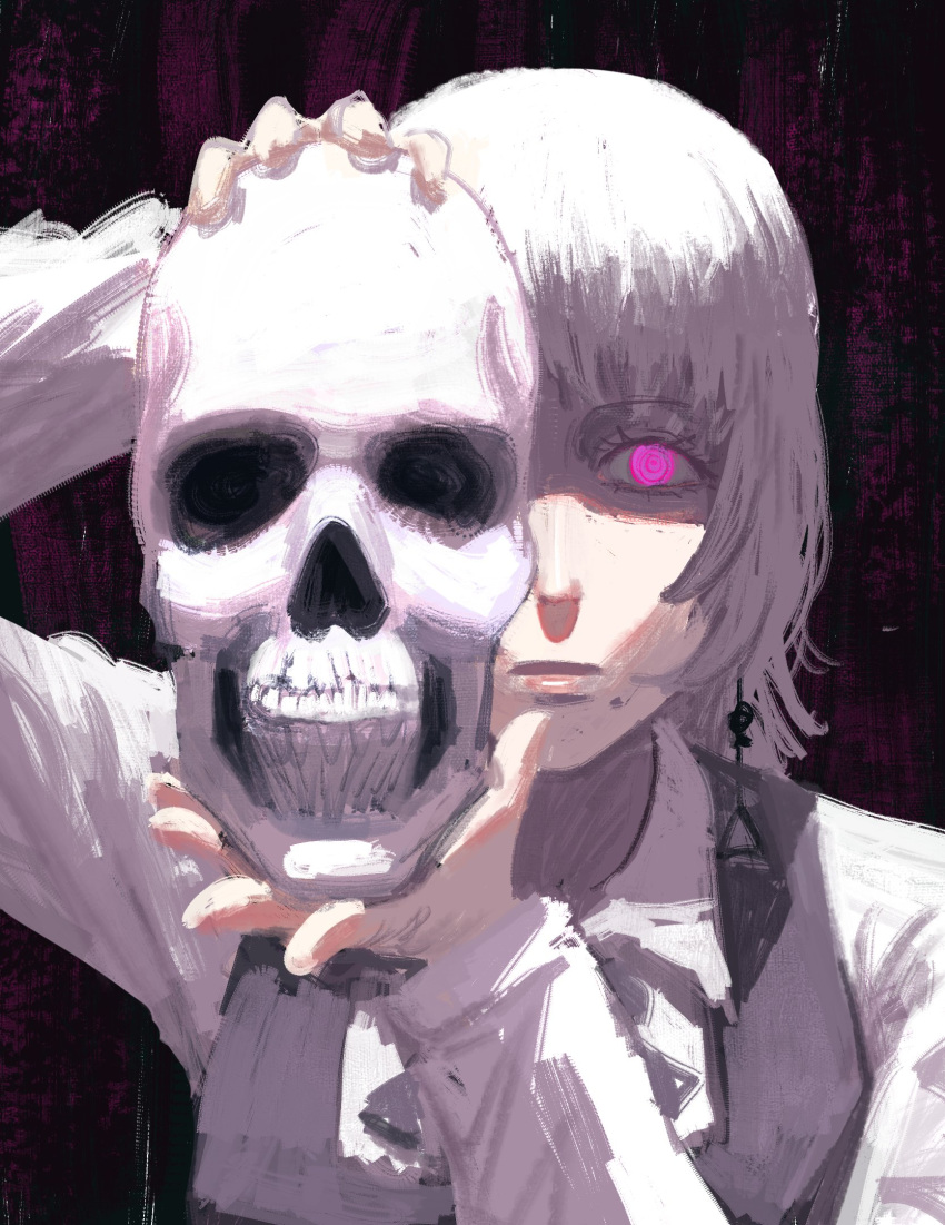 Safebooru - 1girl black dress chainsaw man dress earrings fami ...