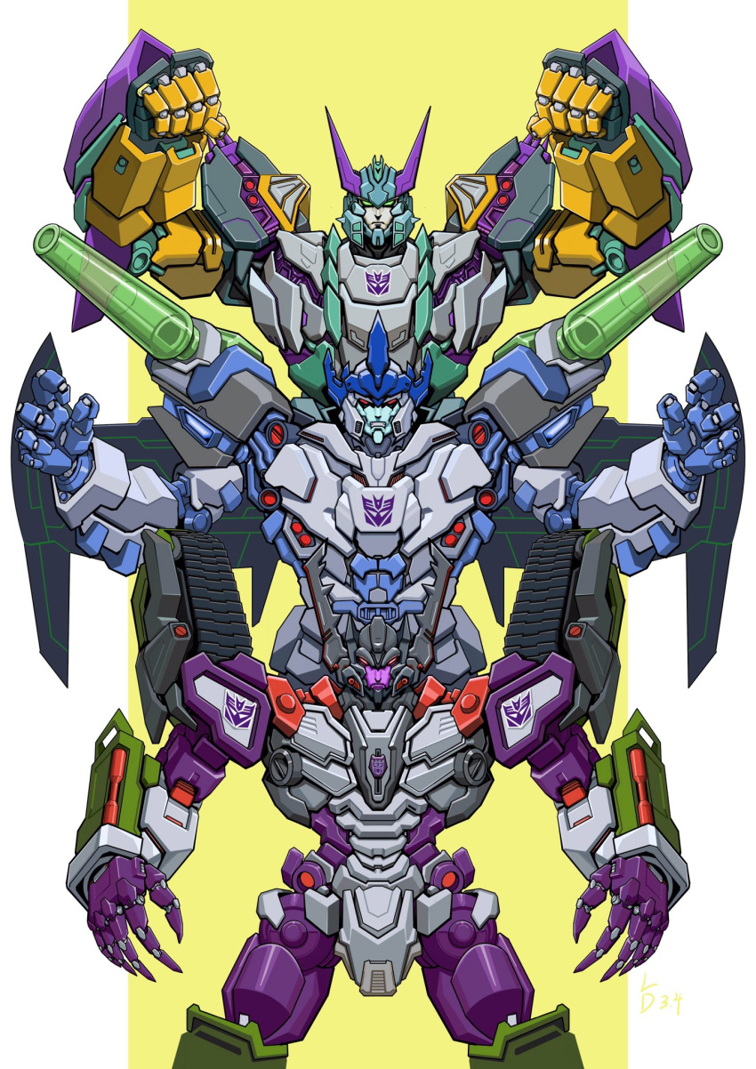 Safebooru - arms up cannon claws ct990413 decepticon galvatron green ...