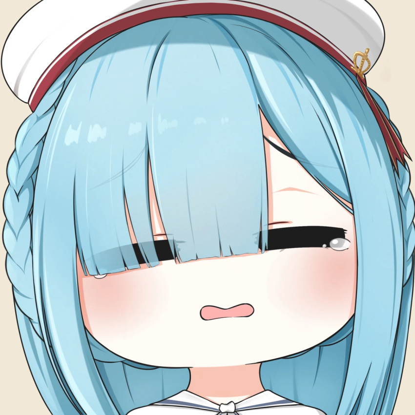 Safebooru - 1girl azur lane janus (azur lane) medium hair quancy sad ...