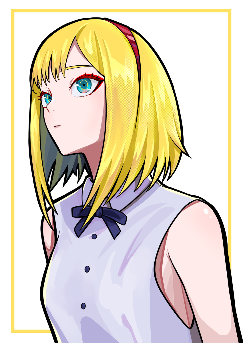 Safebooru 1girl Absurdres Aqua Eyes Armpit Crease Bare Shoulders 9548