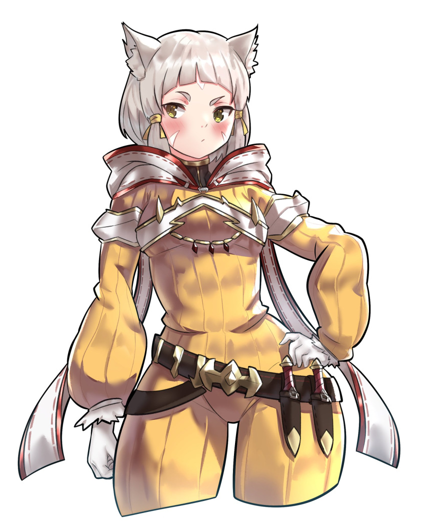 Safebooru - 1girl animal ear fluff animal ears arched bangs blunt bangs blush cat ears ...