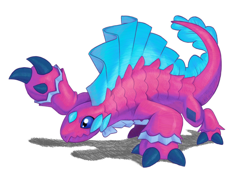 Safebooru - all fours blue eyes digimon digimon (creature) dimetromon ...