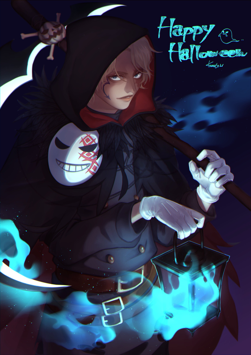 Safebooru 1boy Absurdres Belt Blonde Hair Blue Eyes Gloves Happy 7493