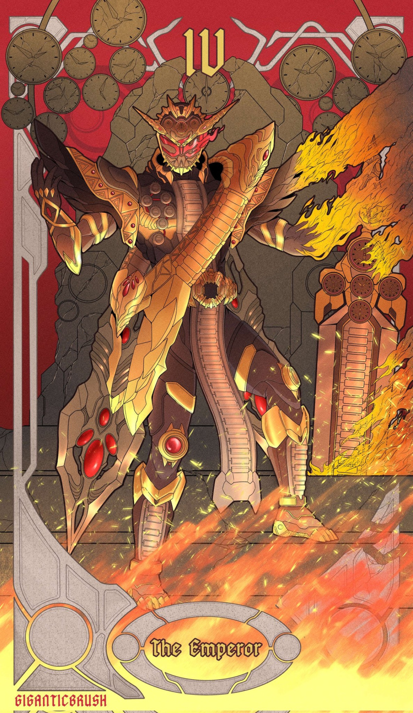 Safebooru - 1boy apocalypse armor belt black armor black boots black gloves bodysuit boots card ...