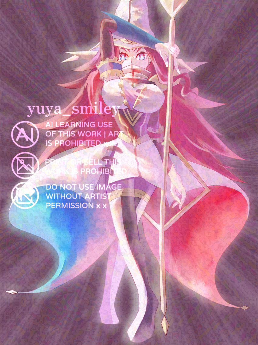 Safebooru - 1girl absurdres adversarial noise beyond the pendulum blue eyes breasts dress duel ...