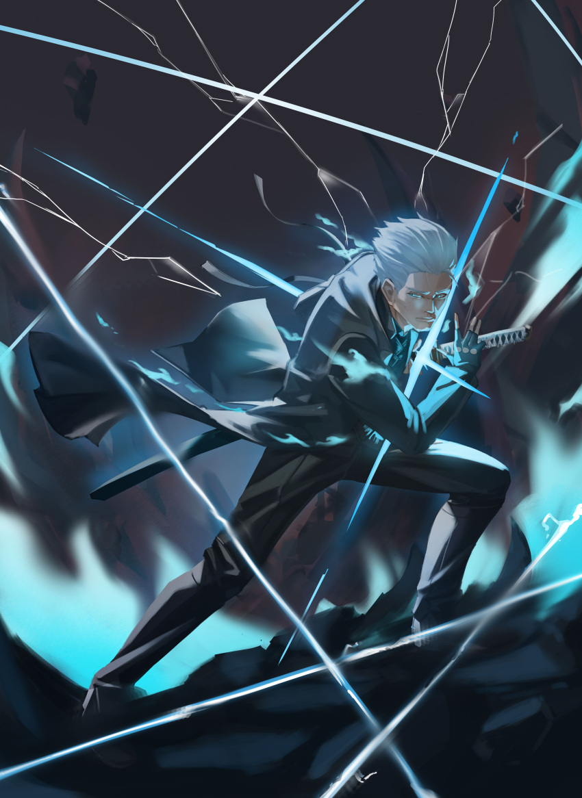 Safebooru - 1boy absurdres coat devil may cry (series) devil may cry 5 ...