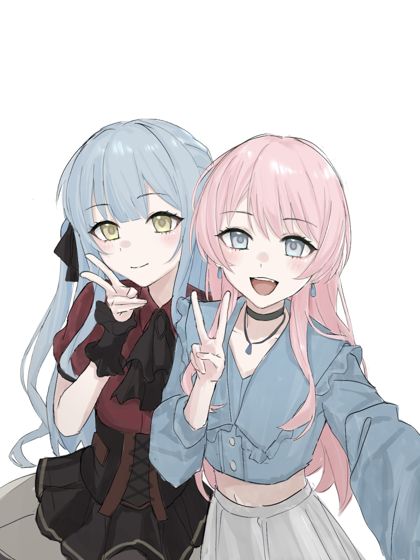 Safebooru - 2girls ascot bang dream! bang dream! it's mygo!!!!! black ascot black choker black ...