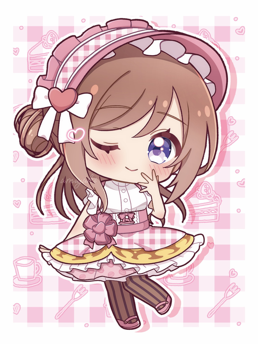 Safebooru - 1girl blue eyes breasts buttons chibi chibi only full body ...