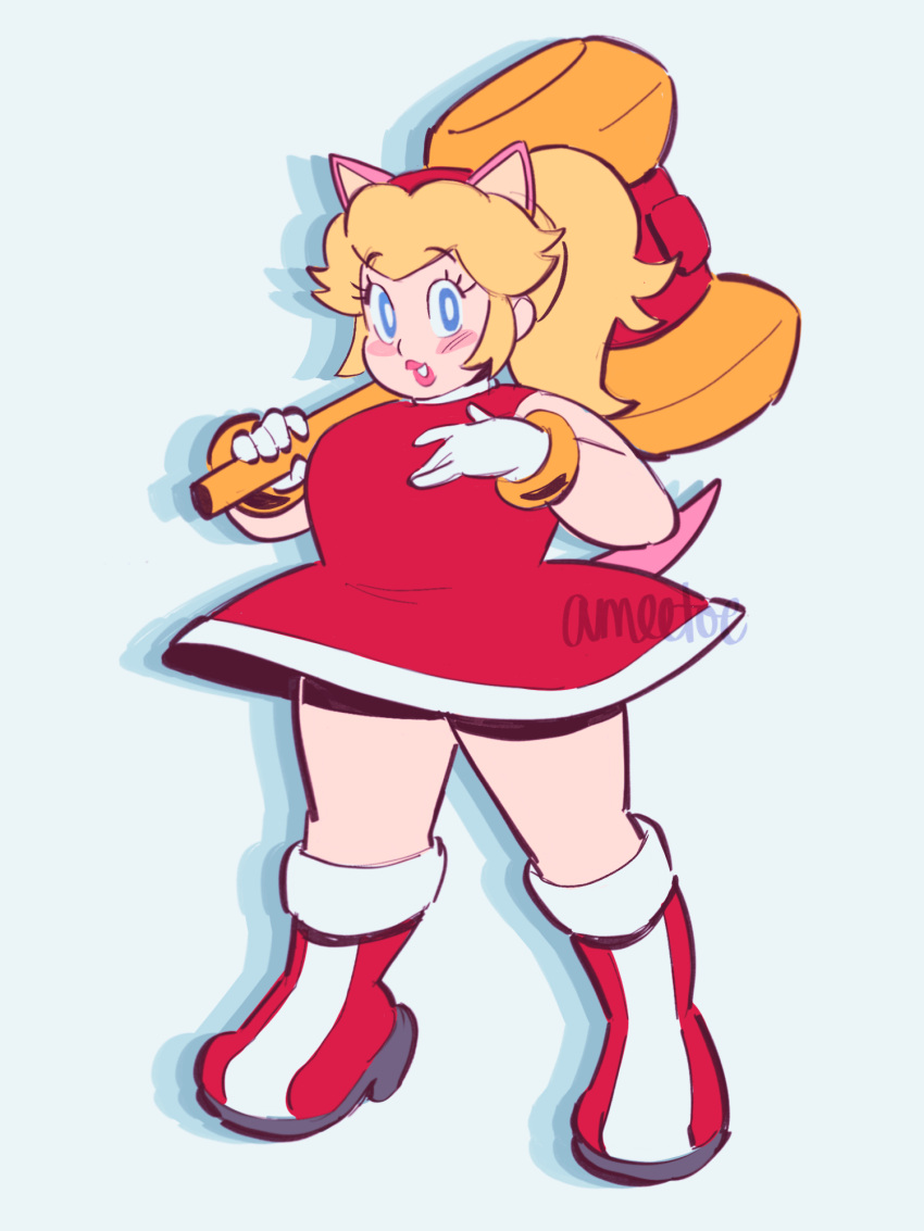 Safebooru - 1girl amie sanchez amy rose amy rose (cosplay) artist name blush commentary cosplay ...