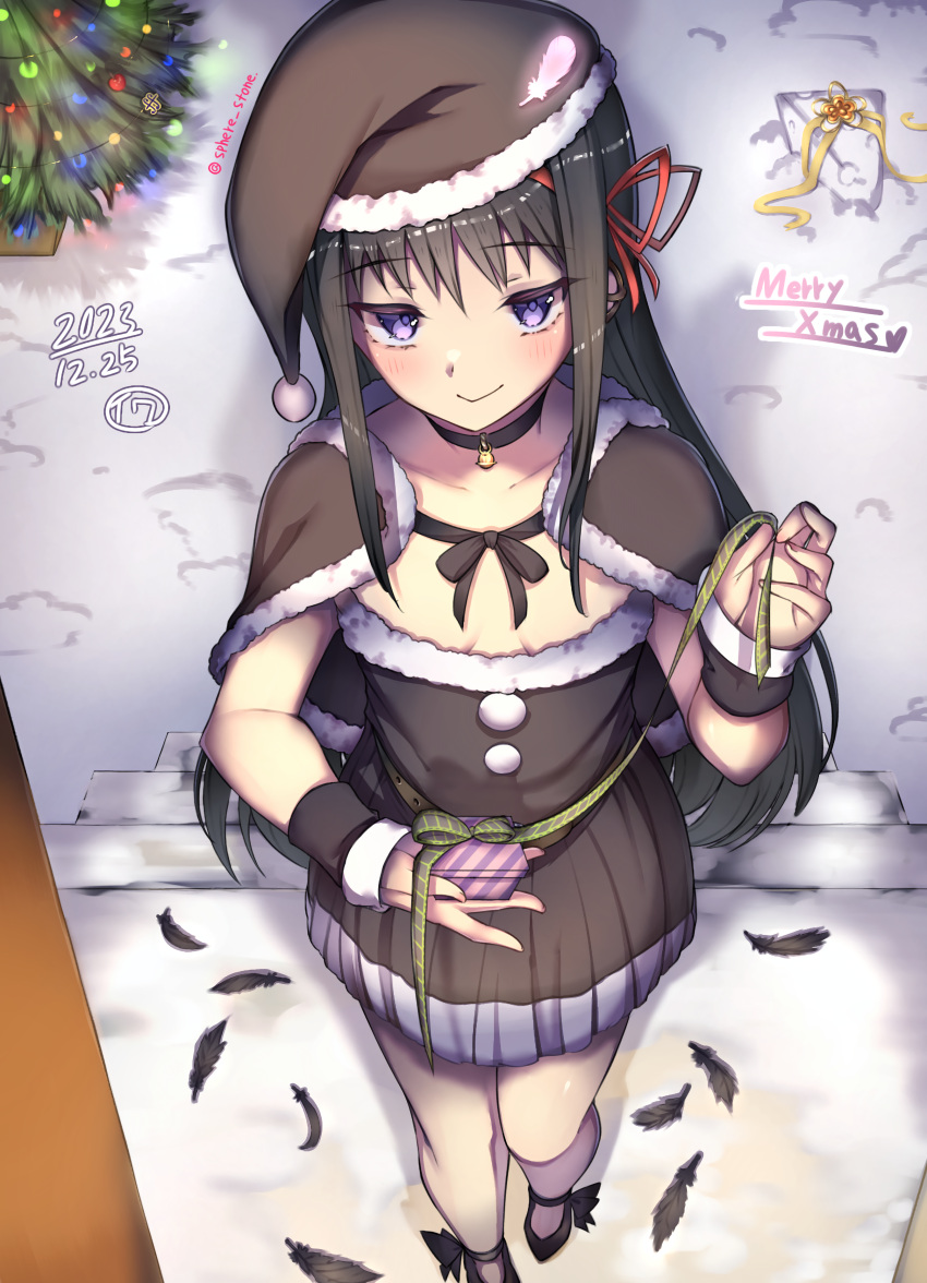 Safebooru - 1girl absurdres akemi homura black dress black hair breasts dress highres long hair ...
