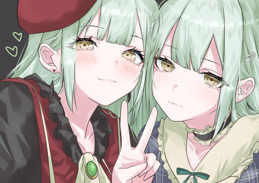 Safebooru - 2girls arm at side ascot bang dream! bang dream! it's mygo!!!!! beret black ...