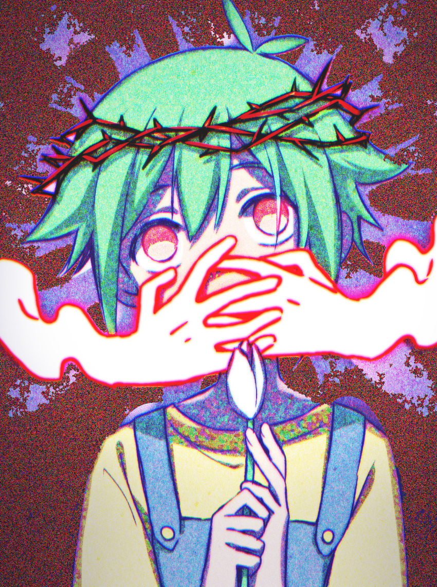 Safebooru - 1boy antenna hair barbed wire basil (headspace) (omori ...