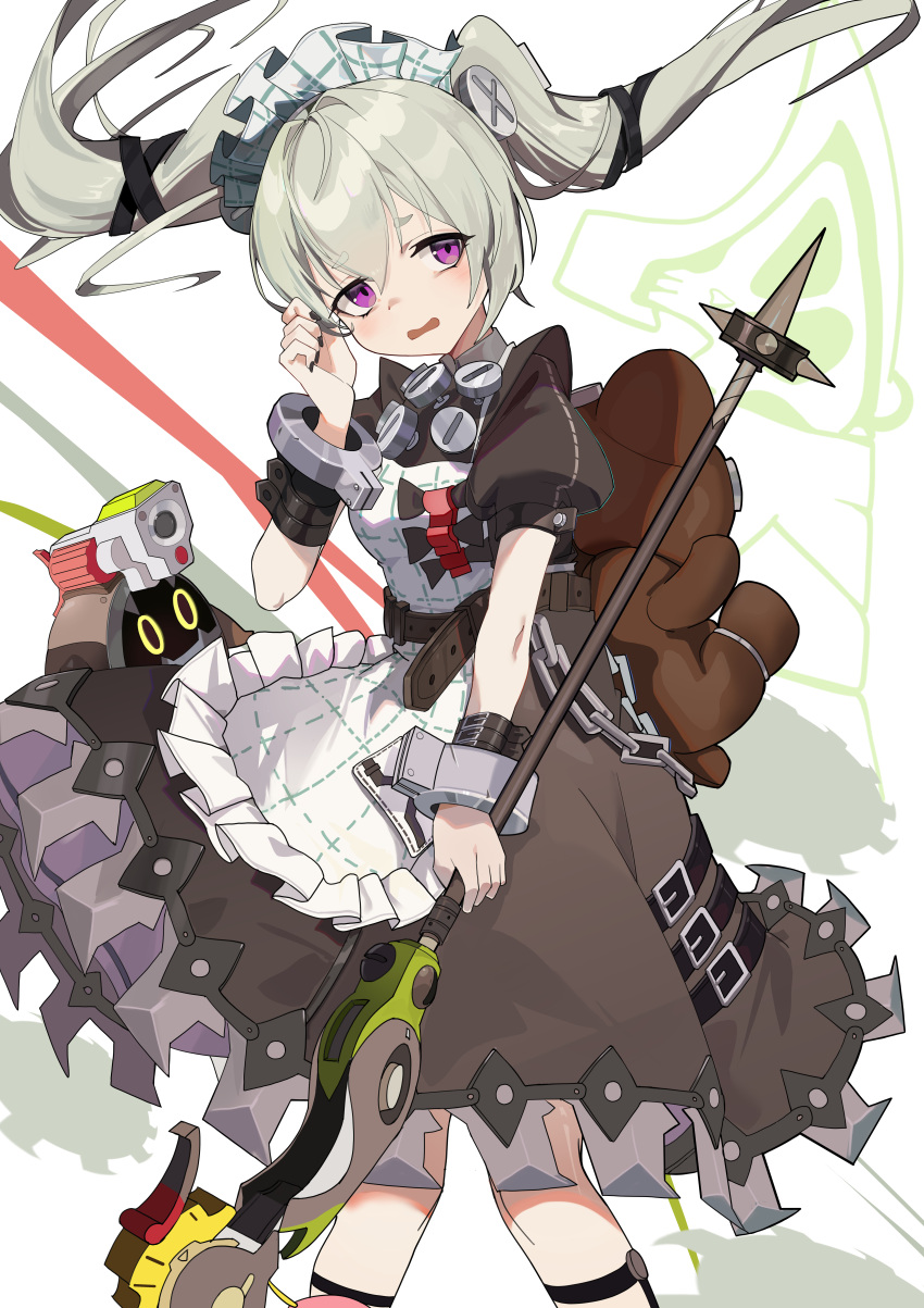 Safebooru - 1girl absurdres animal bag apron bangboo (zenless zone zero) bangvolver (zenless ...