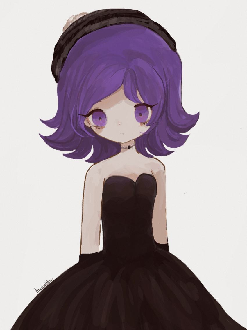 Safebooru - 1girl bare arms bare shoulders beanie black hat closed ...