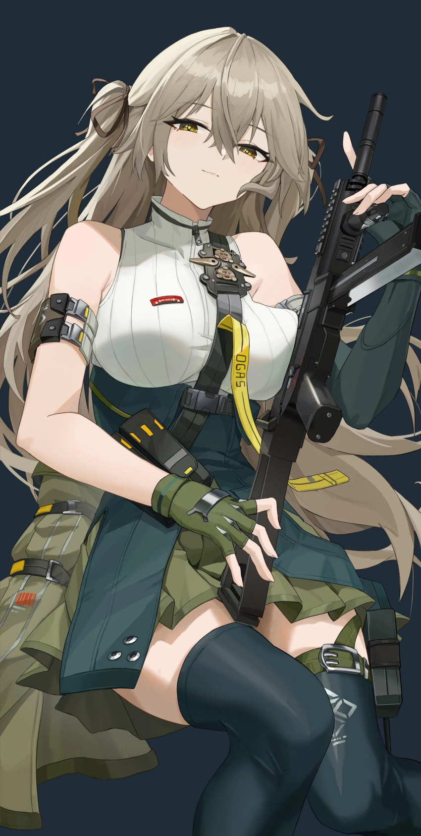 Safebooru - 1girl girls frontline long hair submachine gun ump40 (girls frontline) | 5798766