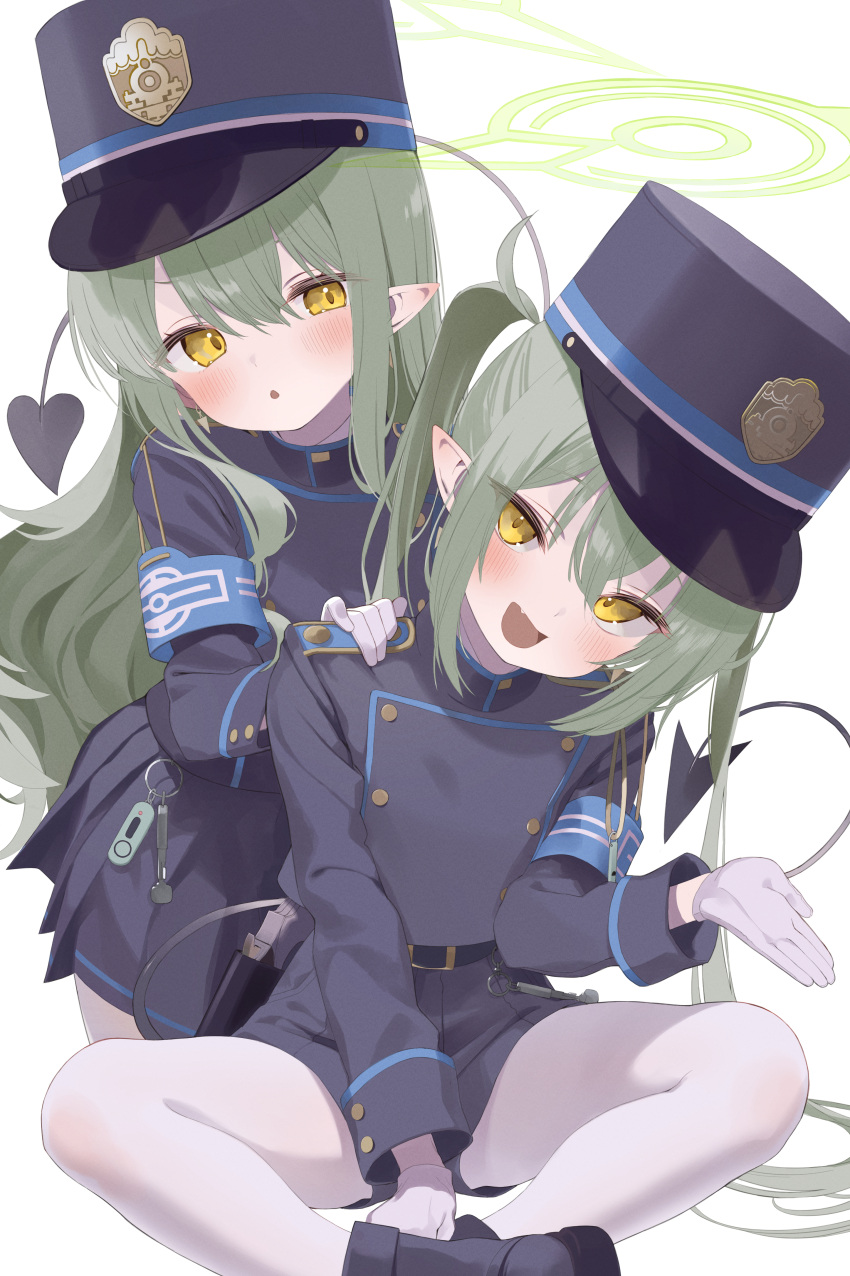 Safebooru - absurdres armband blue archive blue armband blue jacket blue shorts blue skirt blush ...