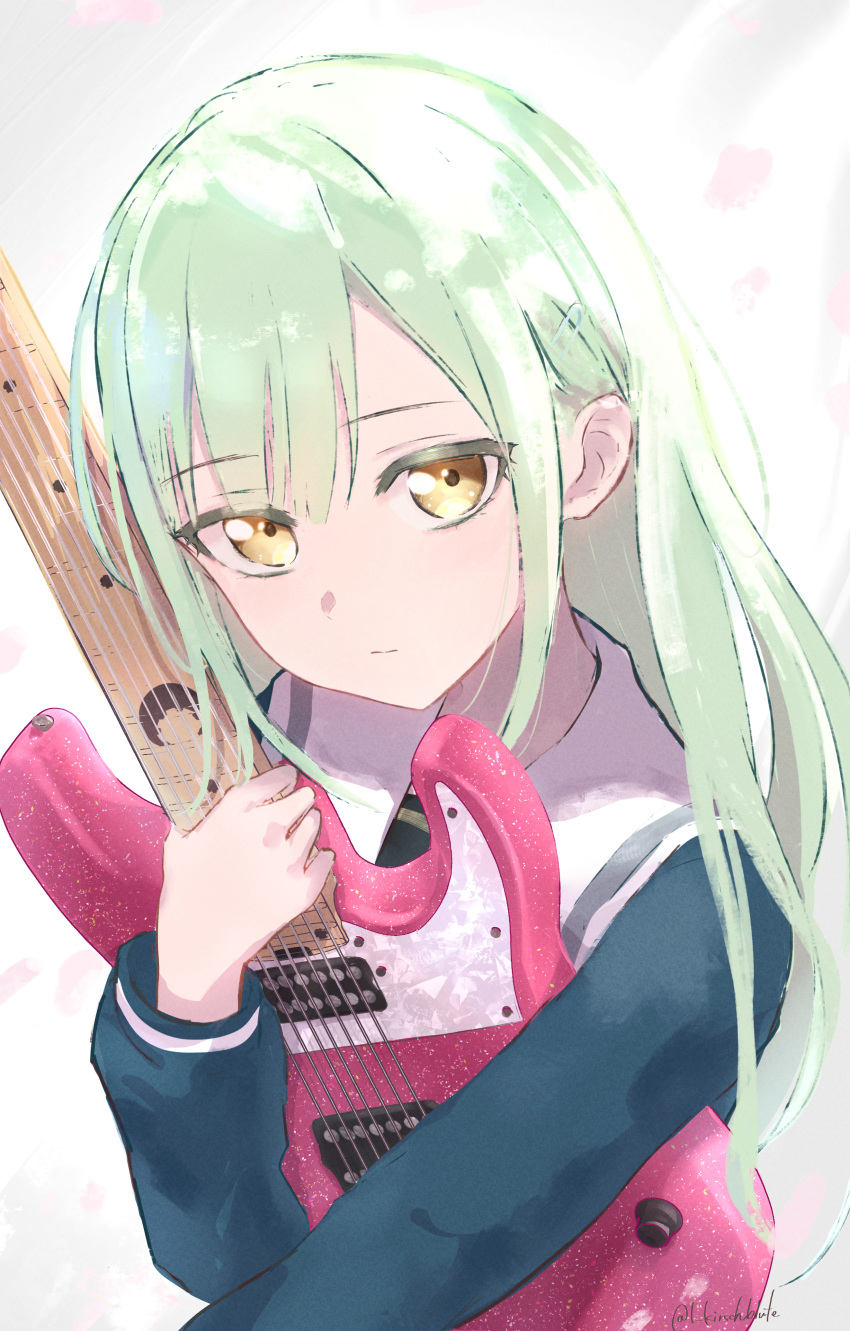 Safebooru - 1girl absurdres artist name bang dream! bang dream! it's mygo!!!!! blue shirt closed ...