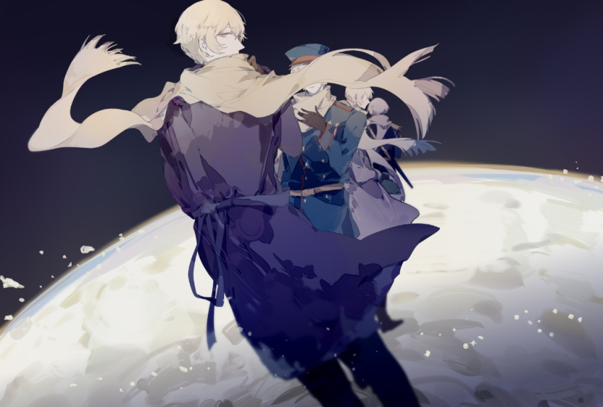 Safebooru - 1boy axis powers hetalia axygen back belt black belt black boots black coat black ...