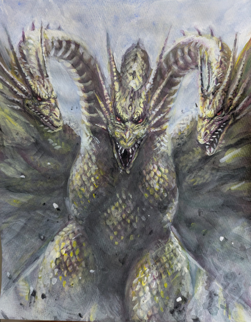 Safebooru - alien dragon dragon horns dragon wings fangs g.n.a godzilla ...