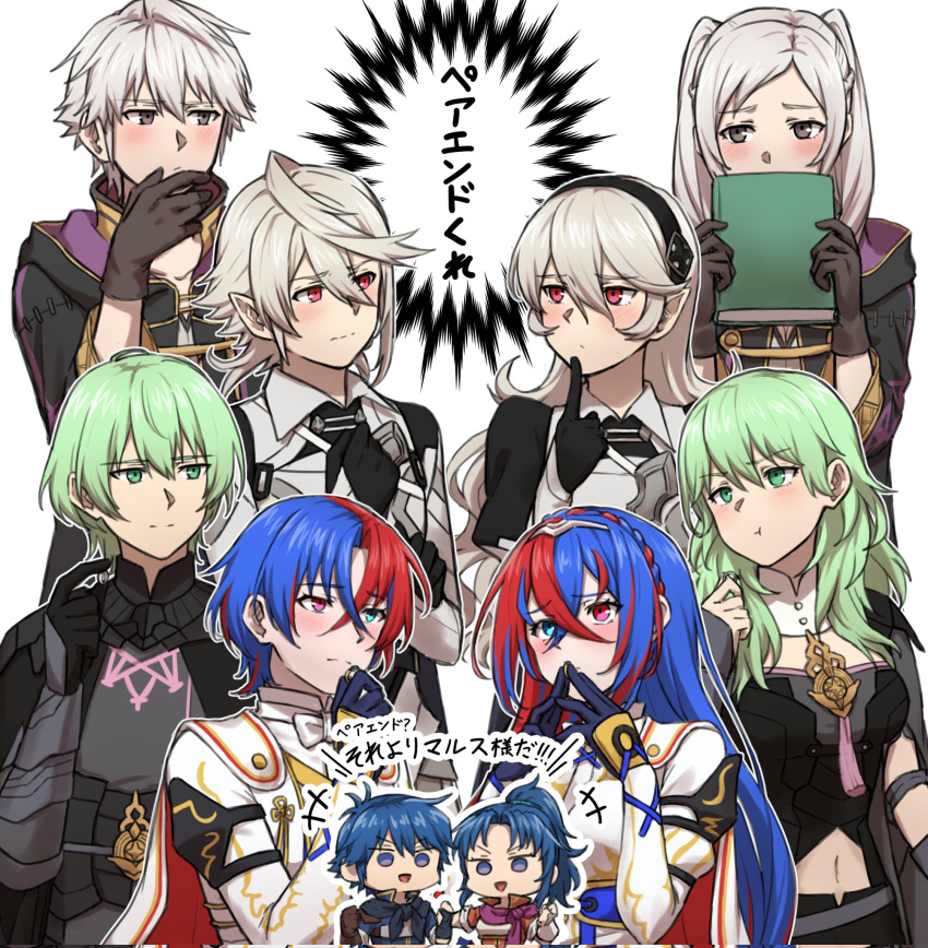 Safebooru - 5boys 5girls armor black coat black gloves black hairband ...