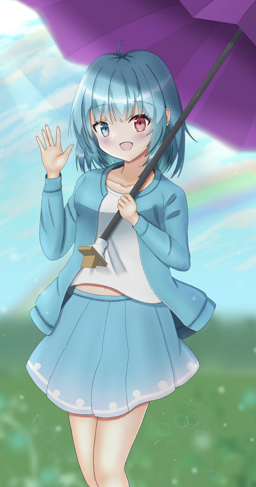 Safebooru 1girl D Absurdres Blue Eyes Blue Hair Blue Jacket Blue 3877