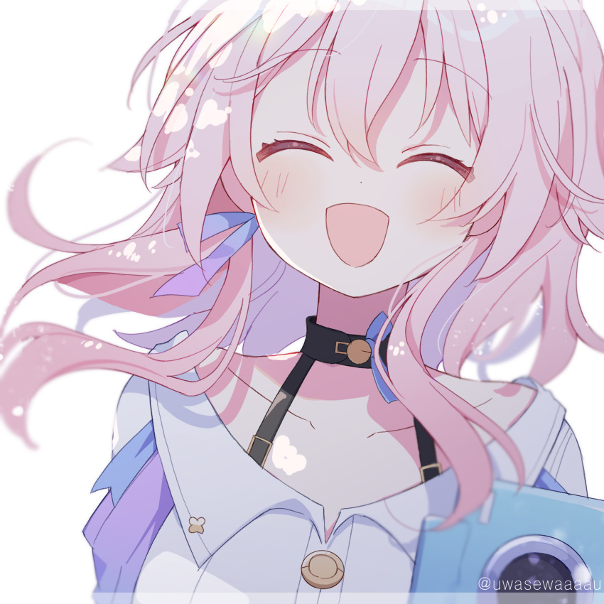 Safebooru - 1girl artist name black choker blush bra strap camera ...