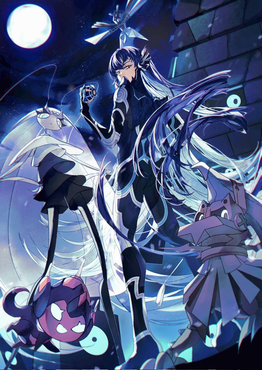 Safebooru - 1boy 5others antennae beast ball blue eyes blue hair ...