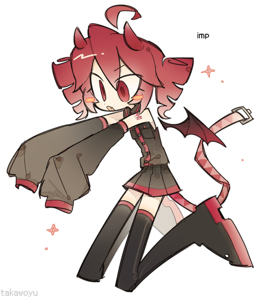 Safebooru - 1girl artist name bare shoulders bat wings black boots ...