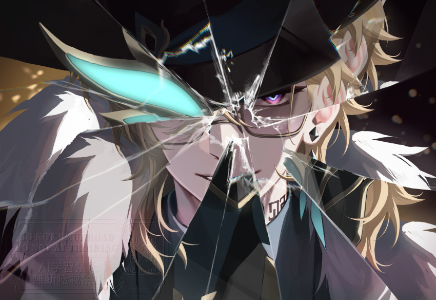 Safebooru - 1boy aventurine (boss) (honkai: star rail) aventurine ...
