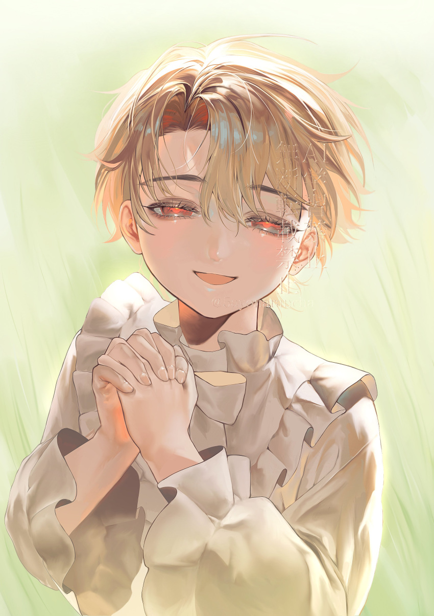 Safebooru - 1boy 5ayonarancha absurdres aged down bishounen blonde hair dio brando ear birthmark ...