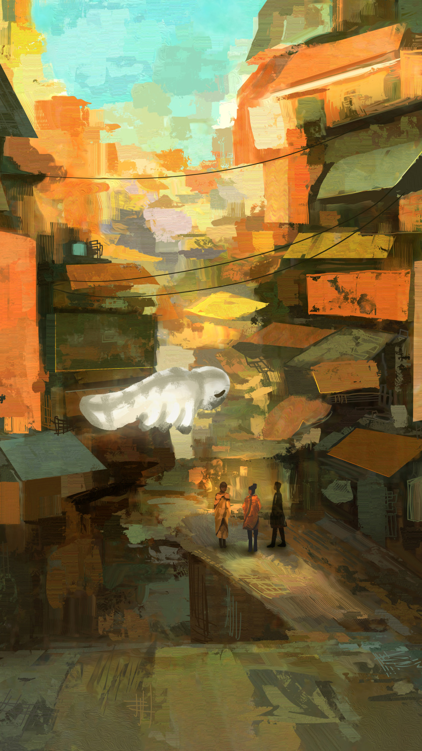 Safebooru - 4others aang absurdres animal appa atmospheric perspective avatar: the last ...