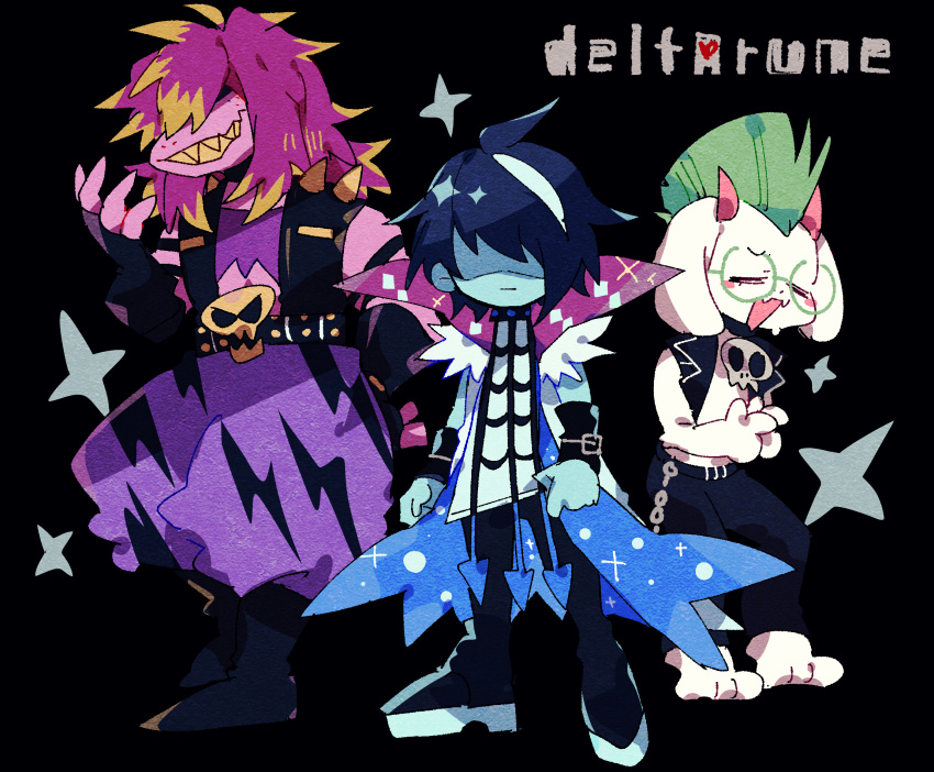 Safebooru - animal ears aqua skin blue skin colored skin colored teeth ...