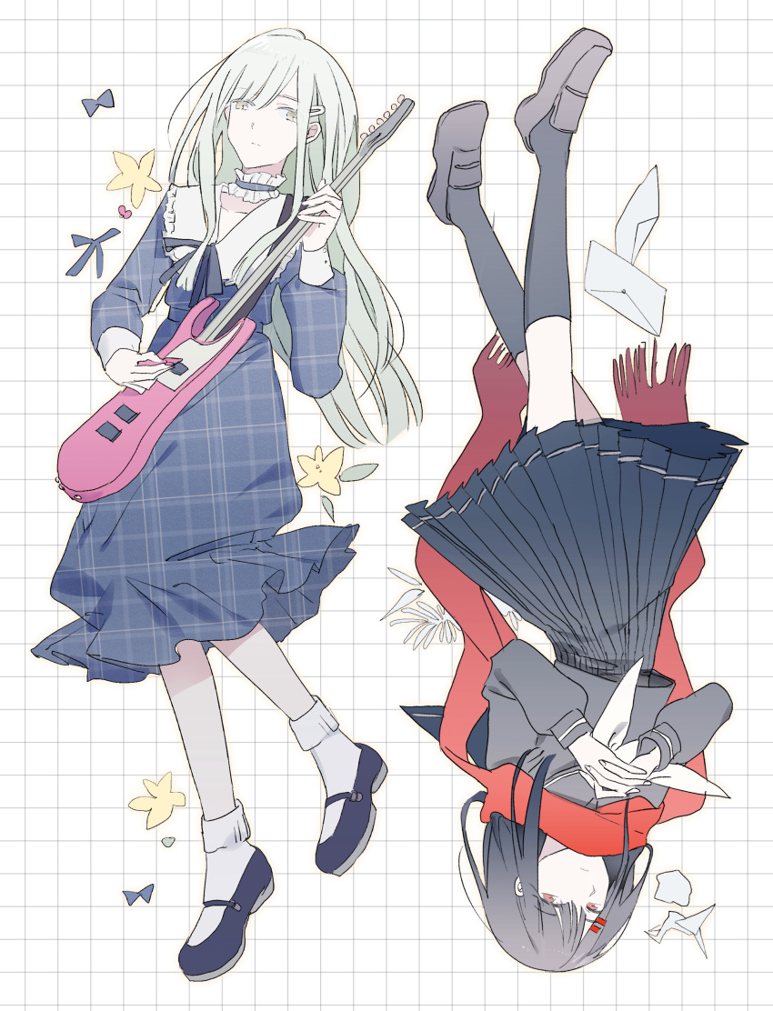 Safebooru - 2girls absurdres bang dream! bang dream! it's mygo!!!!! black hair black serafuku ...