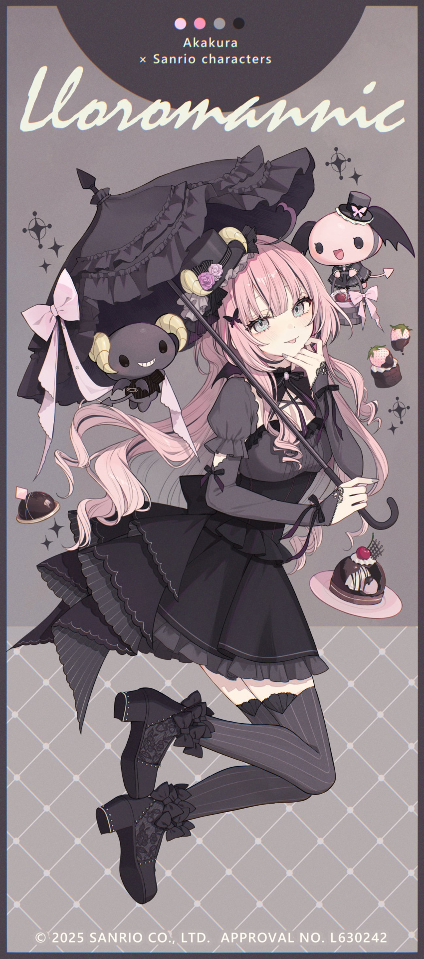 Safebooru - 1girl 2025 absurdres akakura artist name berry (sanrio) black boots black dress ...