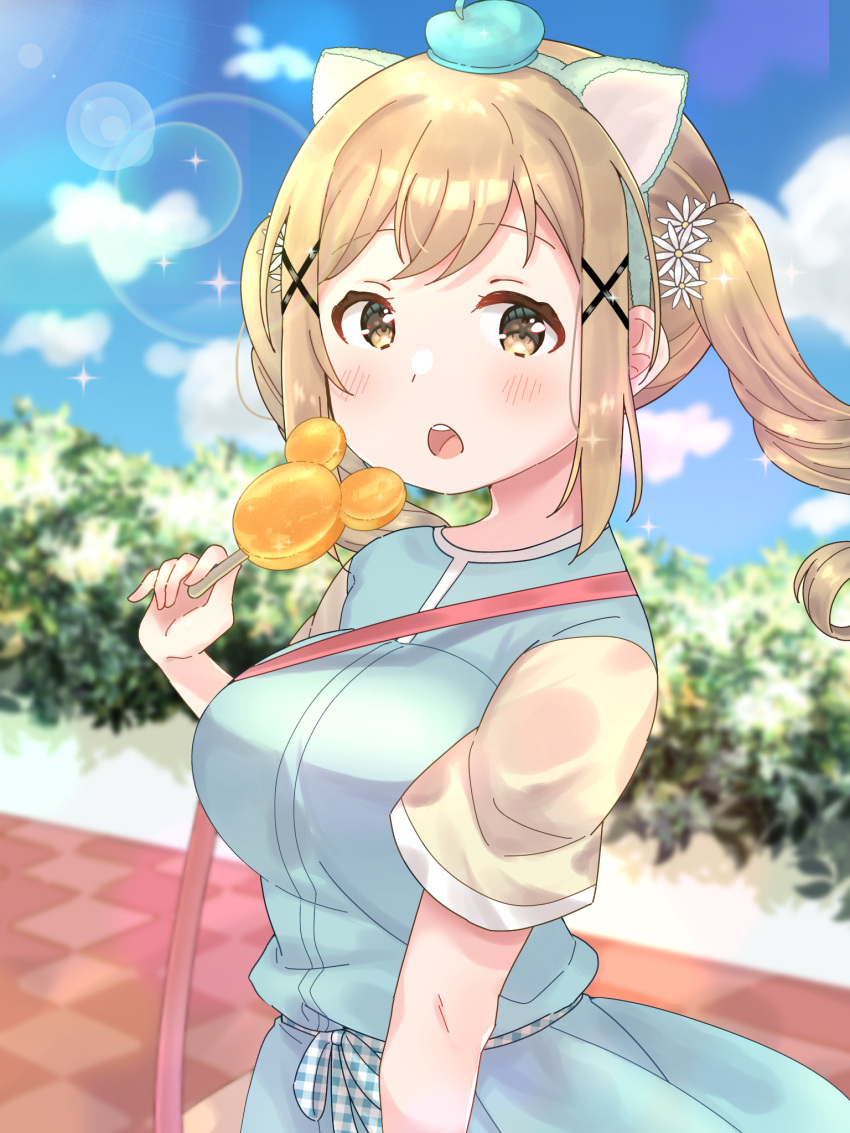Safebooru - 1girl bang dream! blonde hair blush brown eyes cosplay ...
