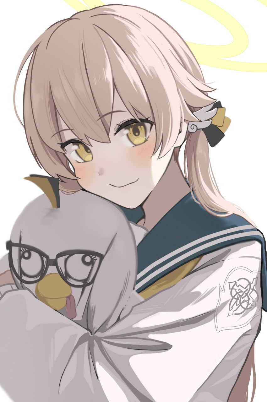 Safebooru - 1girl absurdres arisugawa bii black sailor collar blonde hair blue archive blush ...