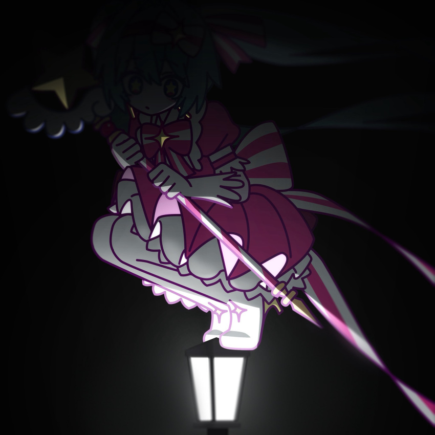 Safebooru - 1girl blue eyes blue hair boots bow channel (caststation) closed mouth dress gloves ...