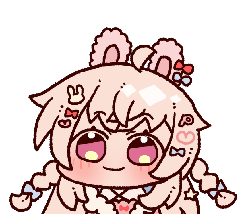 Safebooru - 1girl :o animal ears animated animated gif bow braid chibi ...