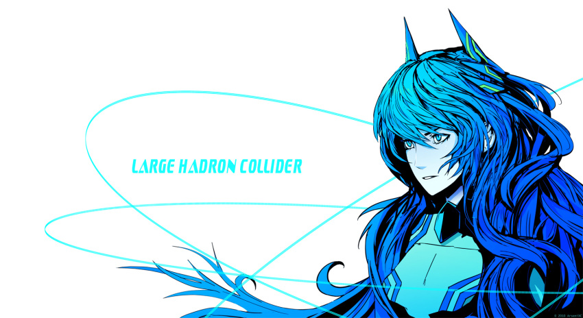 Safebooru - bad id blue eyes blue hair collider-sama (arsenixc) highres ...