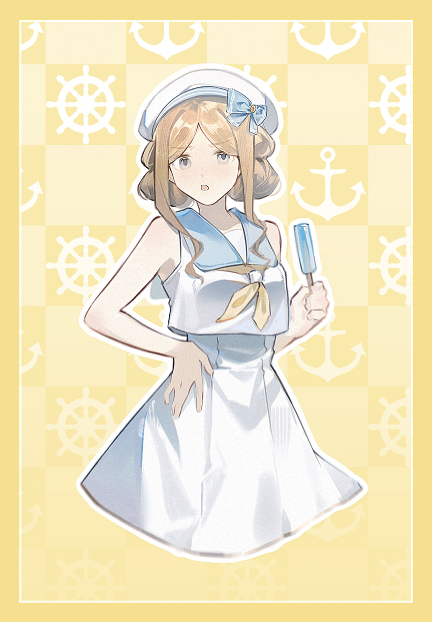 Safebooru - 1girl bang dream! bang dream! it's mygo!!!!! beret blue eyes brown hair food hand on ...