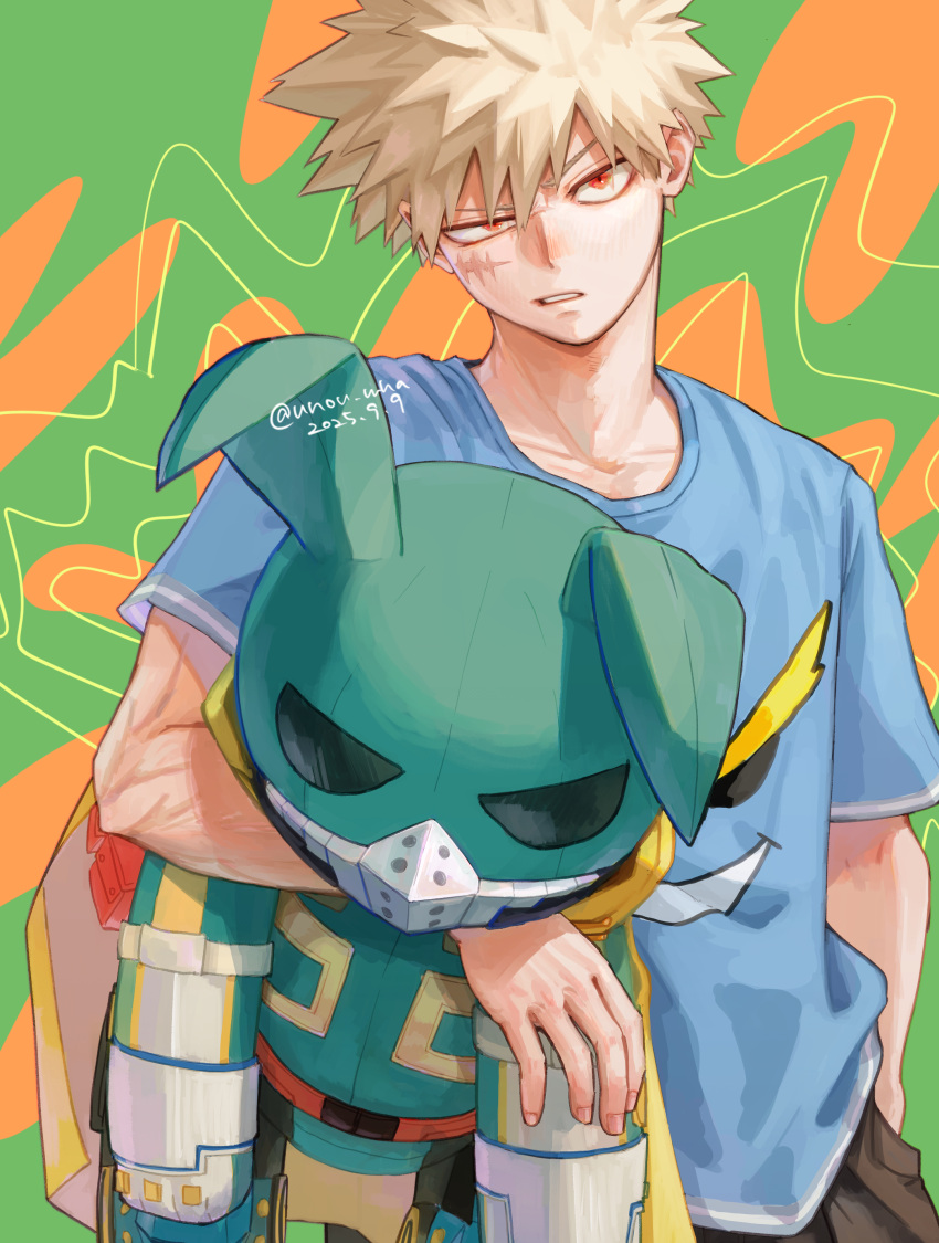 Safebooru - 1boy absurdres alternate costume bakugou katsuki blonde ...