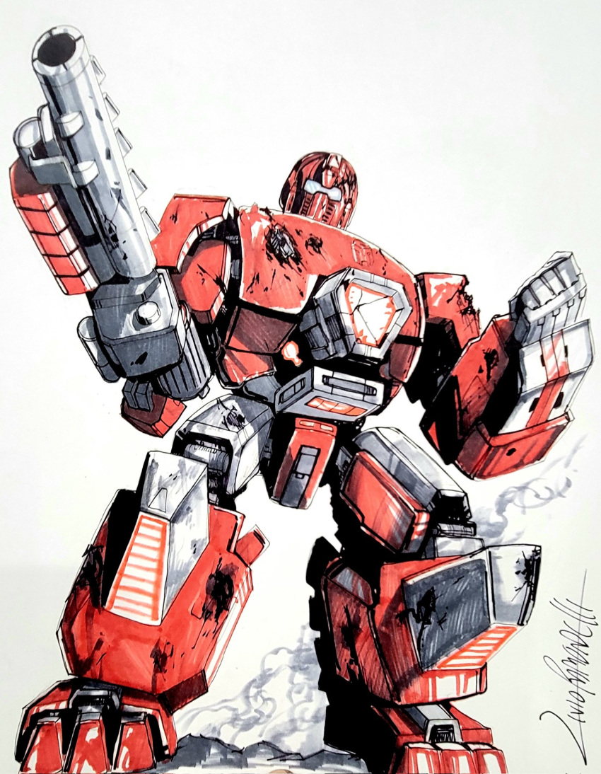 Safebooru - 1boy autobot cannon gun highres humanoid robot joints ...