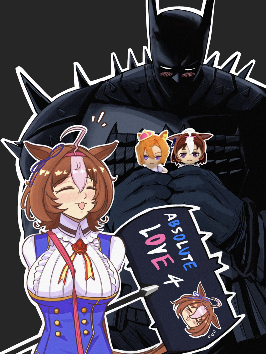 Safebooru - 1boy 1girl absolute batman absolute dc ahoge animal ears ...